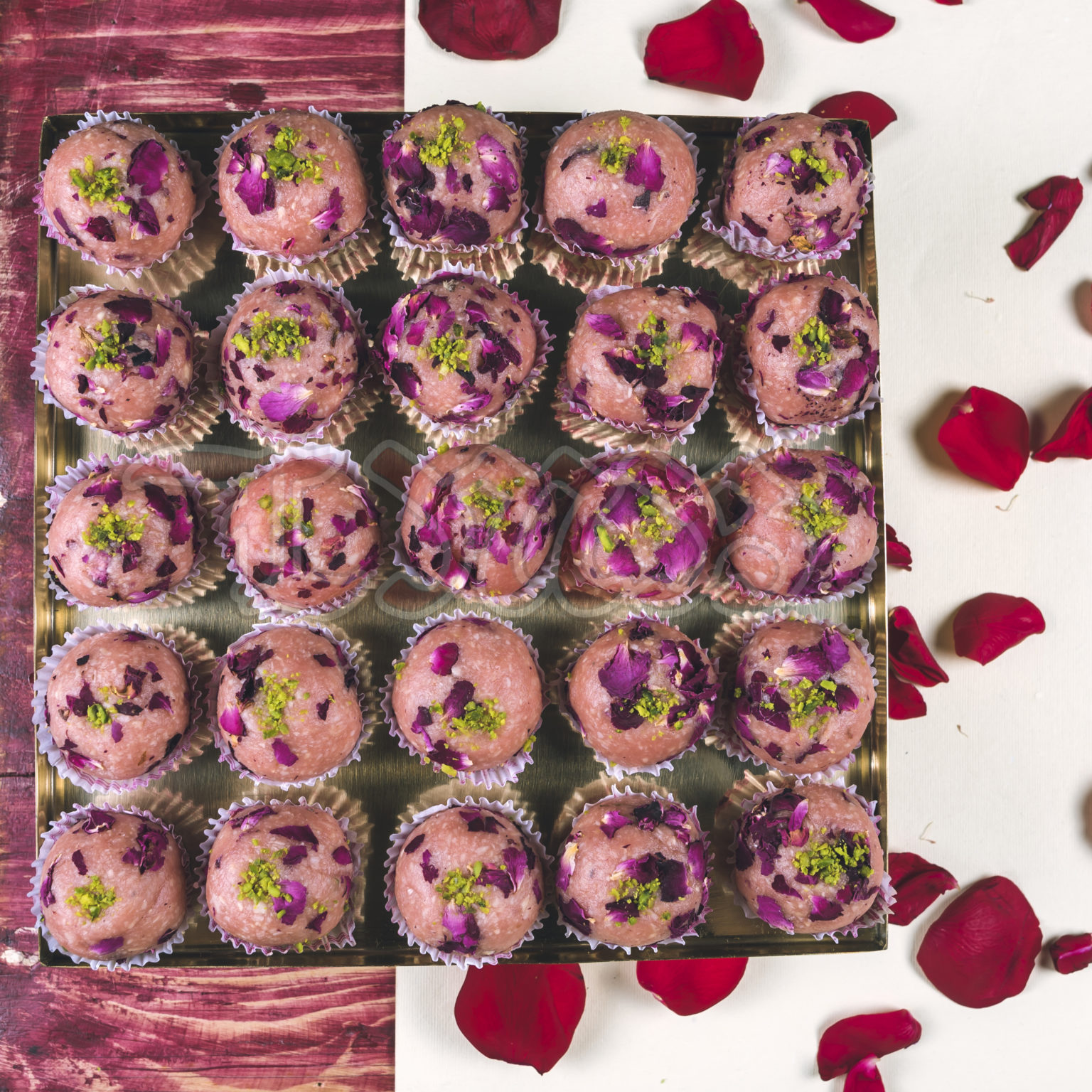 Rose Almond Laddu - LMB Sweets